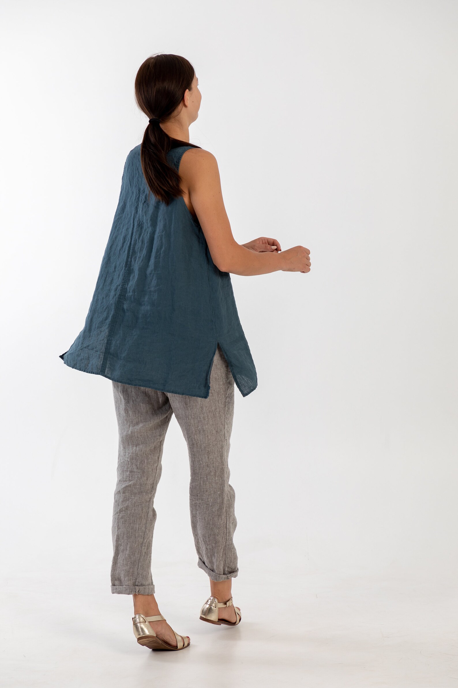 Linen Shirt SOO Linen Shirt for Women Plus Size Shirt Tunic - Etsy ...