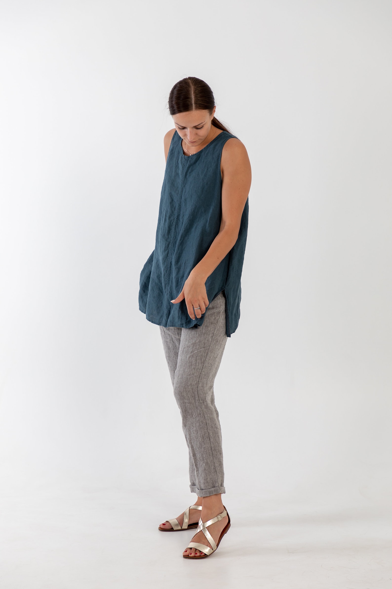 Linen Shirt SOO Linen Shirt for Women Plus Size Shirt Tunic - Etsy ...