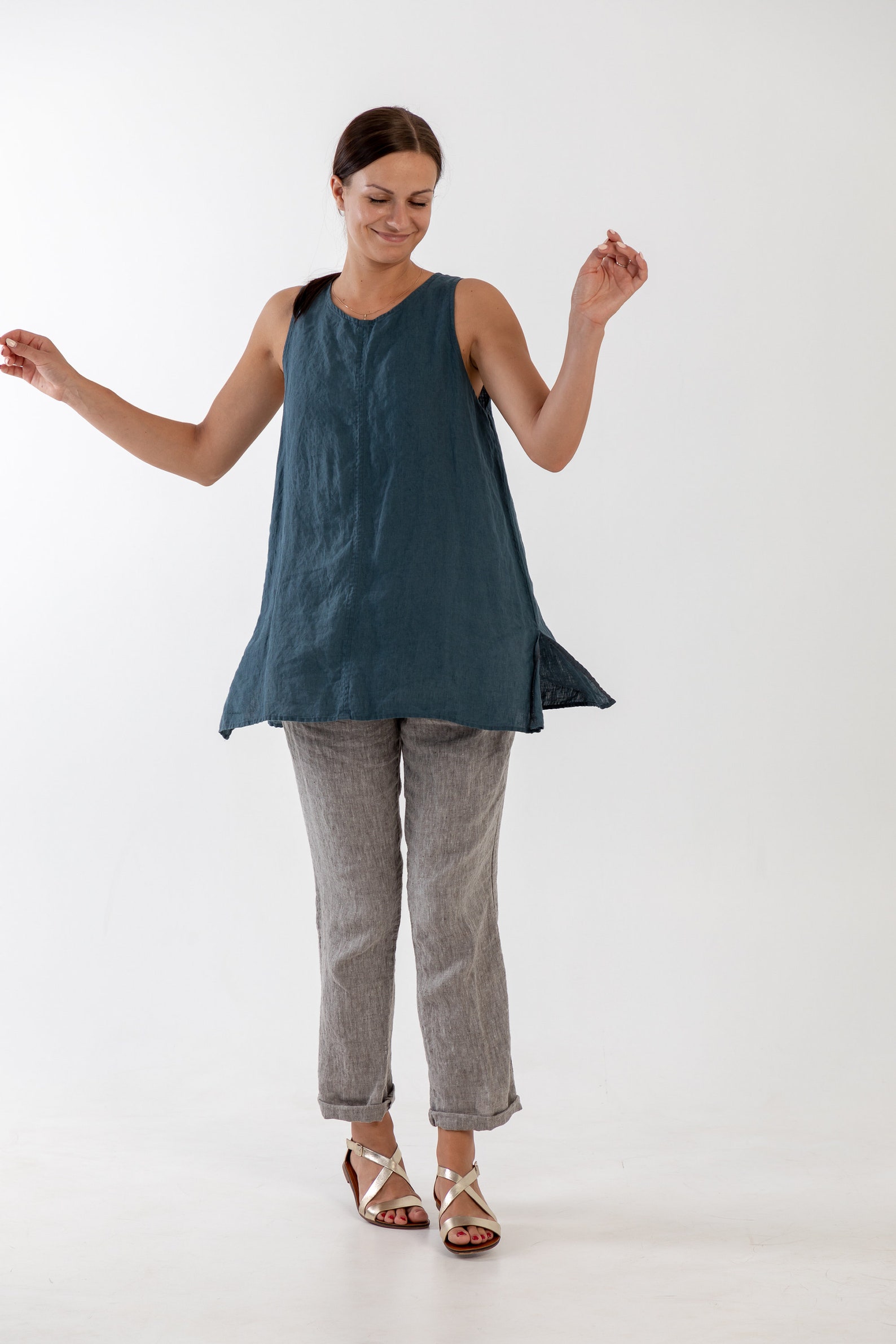 Linen Shirt SOO Linen Shirt for Women Plus Size Shirt Tunic - Etsy ...