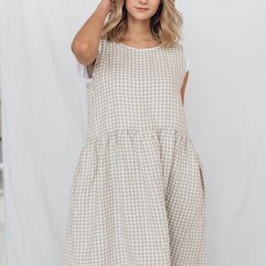 Linen Dress COCO . Linen Summer Dress, Linen Tunic Dress, Linen Dress ...