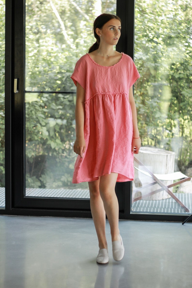 Linen Dress LOLA Linen Tunic Dress for Women Linen Tunic - Etsy