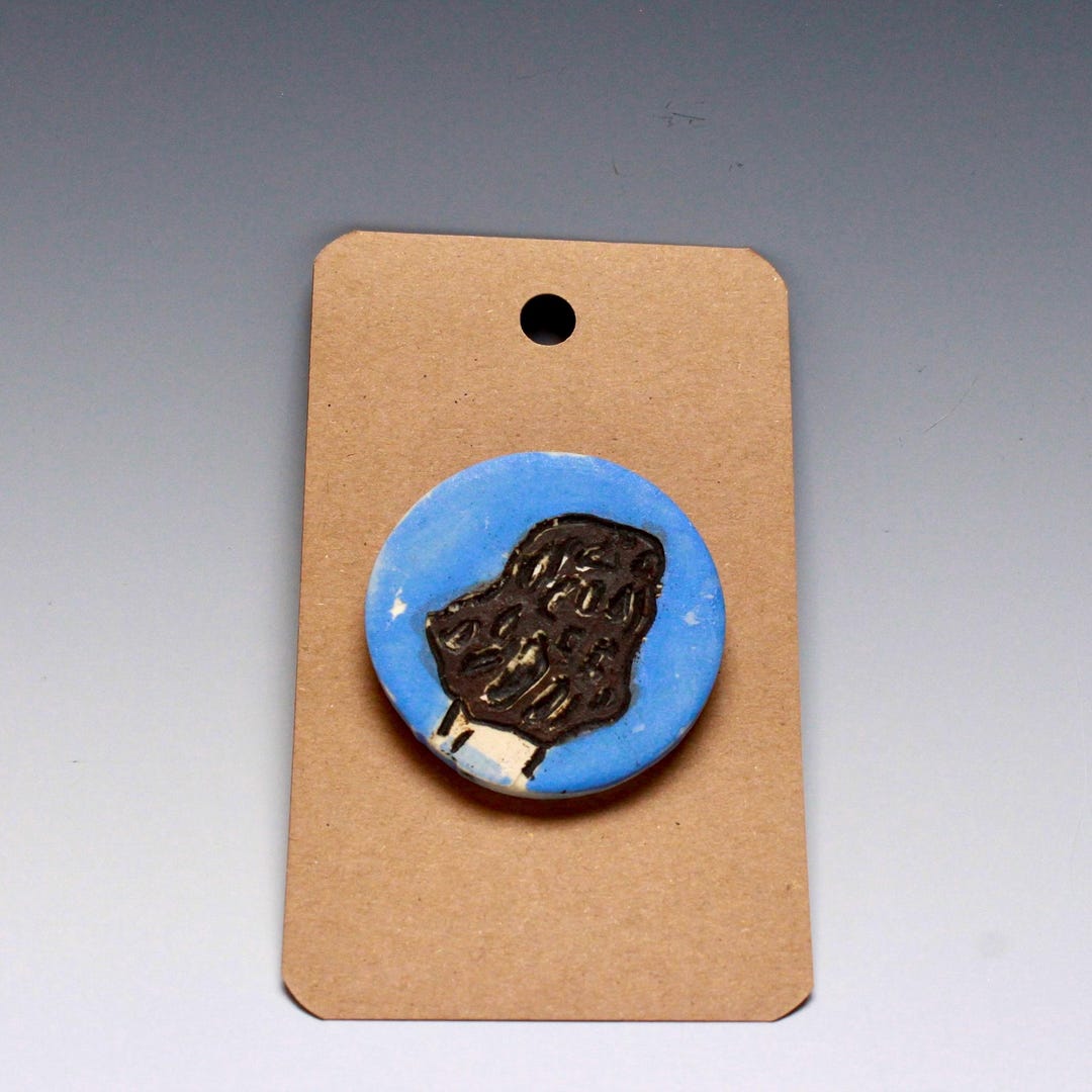 Handmade Morel Mushroom Ceramic Pin | Cottagecore Brooch - Etsy