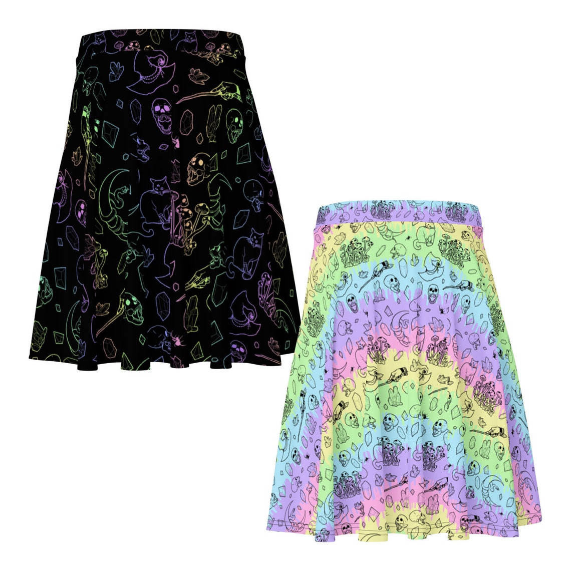 Inverted Rainbow Pastel Goth Creepy but Cute Witchcraft - Etsy