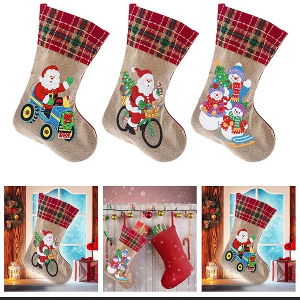 Diamond Painting Christmas Stocking Kits - Etsy
