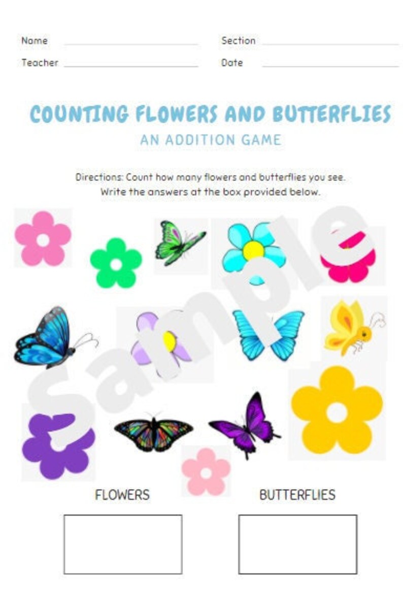 Count and Write, Numbers From 1 to 10, Math Worksheets for Pre-school ...