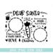 Dear Santa Tray Bundle | 6 Santa Plate and Milk and Cookies Designs ...