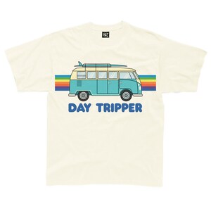 Day Tripper Camper Van Kids T-shirt Available in Dark Grey or Yellow - Etsy