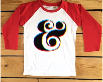 Keep It Reel Red or Navy Raglan Long-sleeve Baseball | Etsy