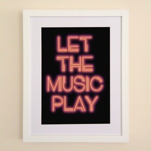 Let the Music Play A4 or A3 Print - Etsy