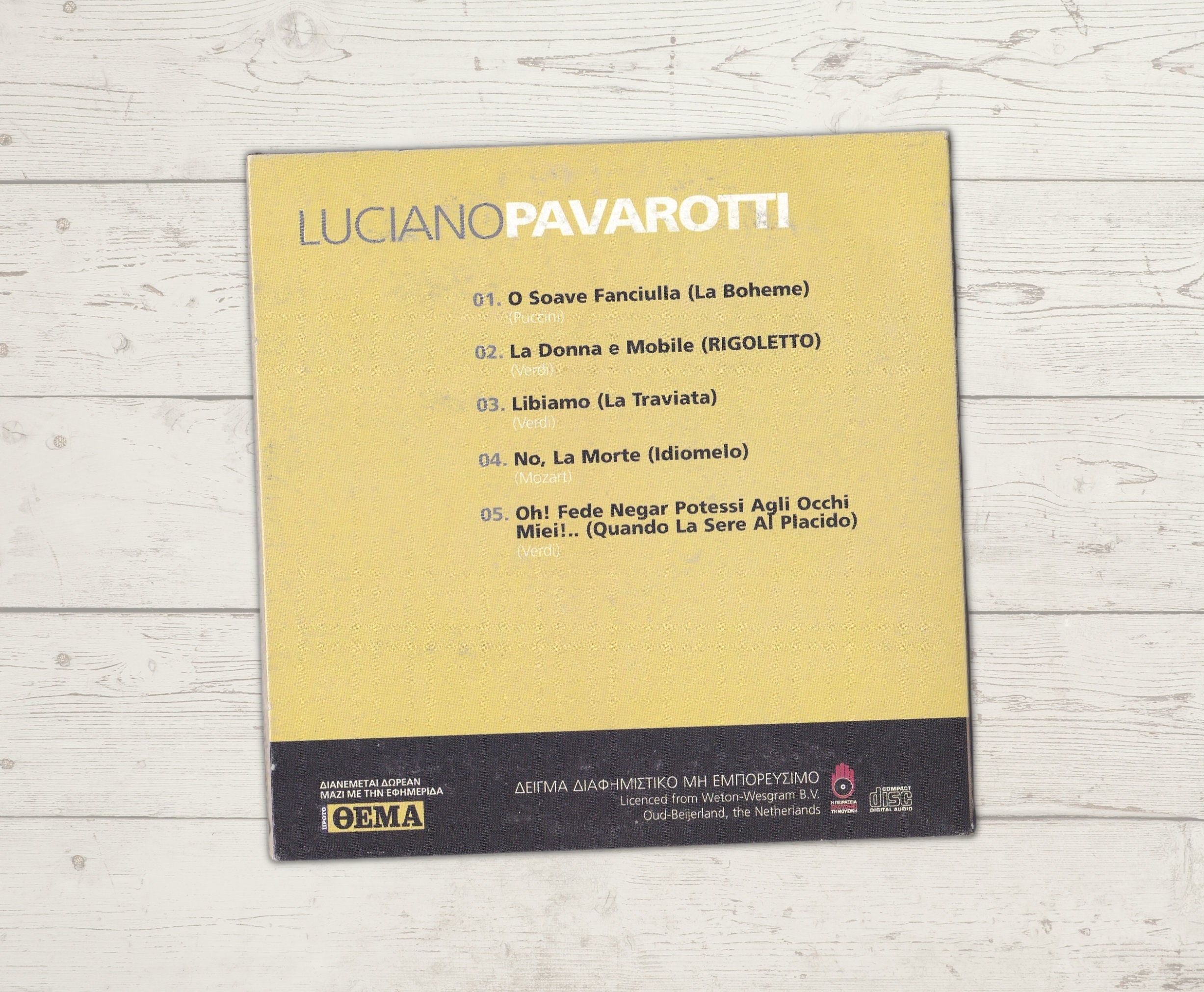 Luciano Pavarotti CD, Best Italian Operatic Tenor, Classic Opera Famous ...