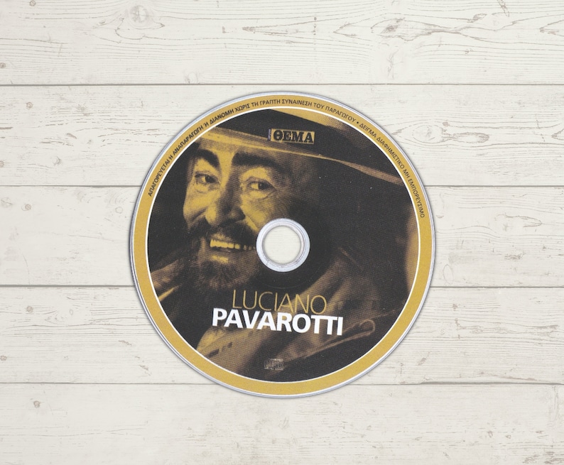 Luciano Pavarotti Music CD, Classic Opera Famous Songs, Rare ...
