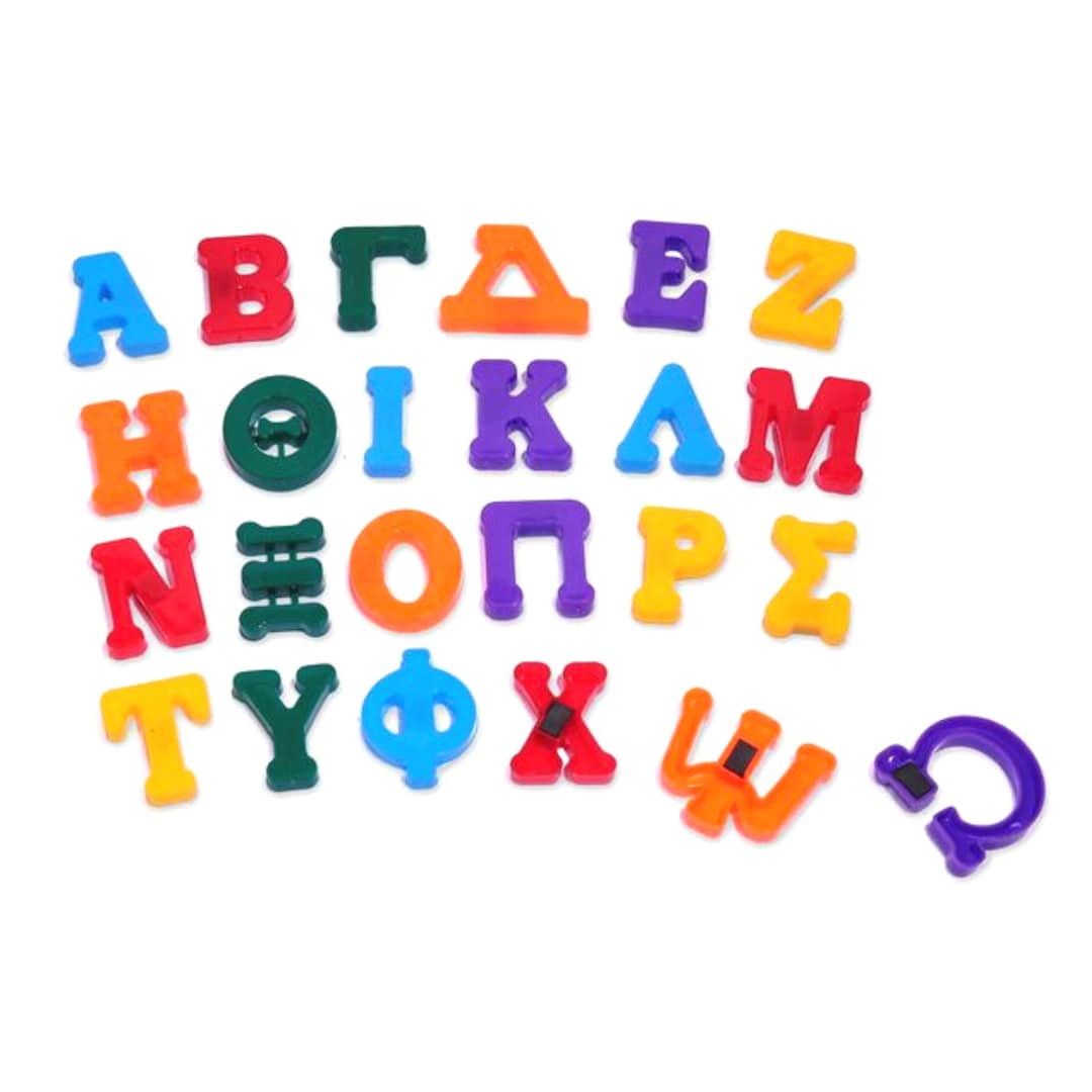 Greek Magnetic Letters, Kids Learning Greek Alphabet, 36pc Uppercase ...