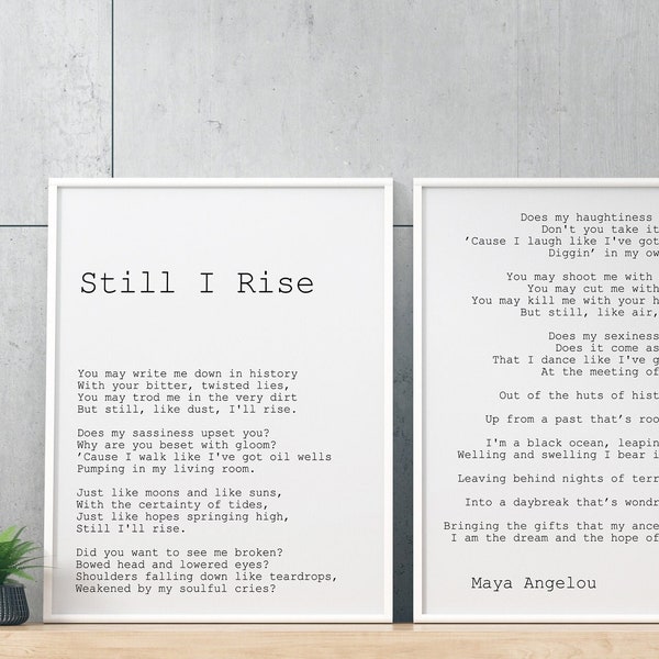 Still I Rise - Etsy UK