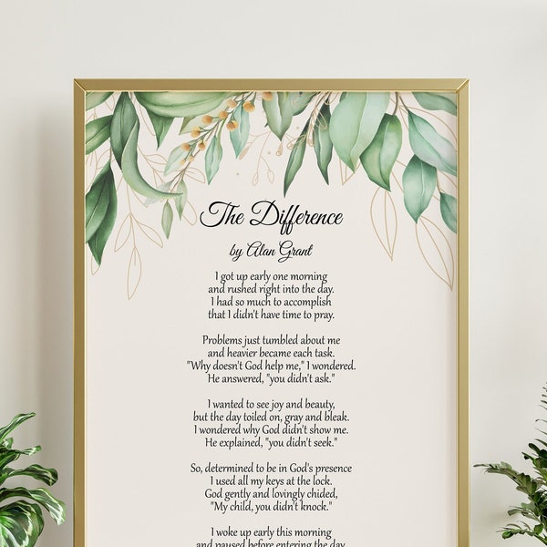 Poem the Difference - Etsy