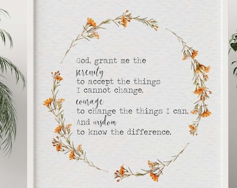 7th Step Prayer Poster AA NA Seventh Alcoholics & - Etsy