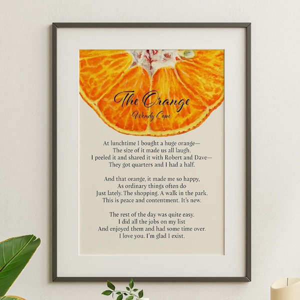 The Orange Wendy Poster - Etsy