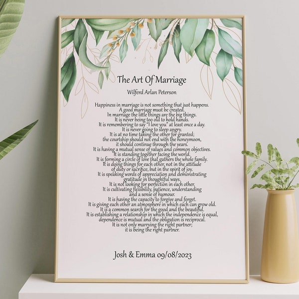 The Art of Marriage - Etsy