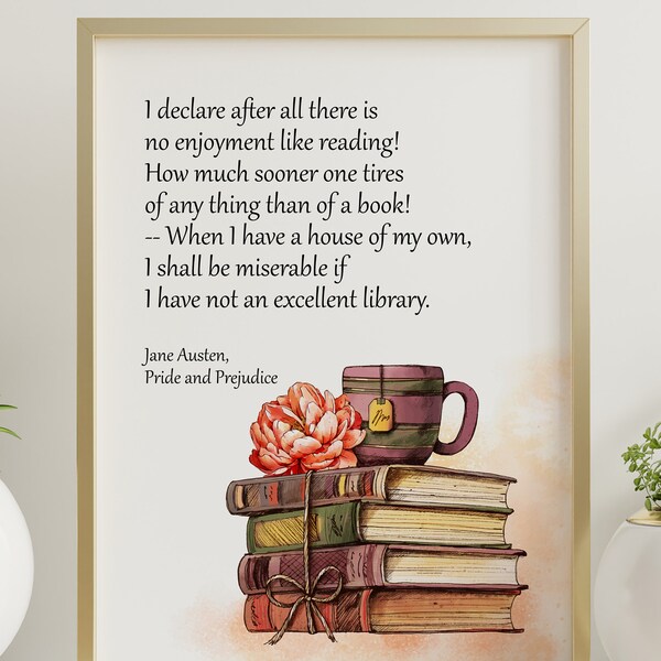 Jane Austen Poster - Etsy