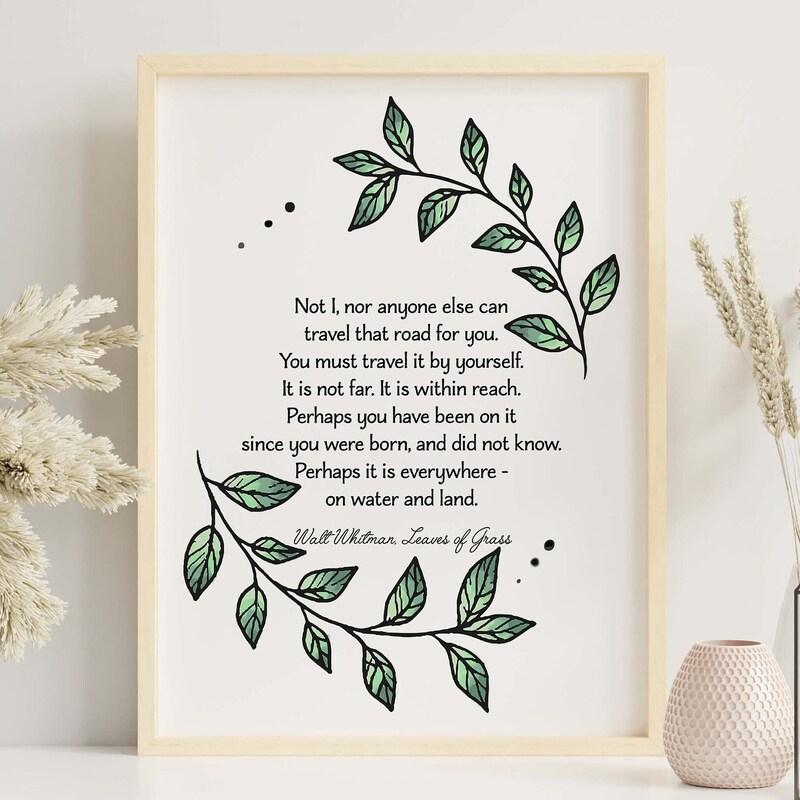 Walt Whitman Poem - Etsy