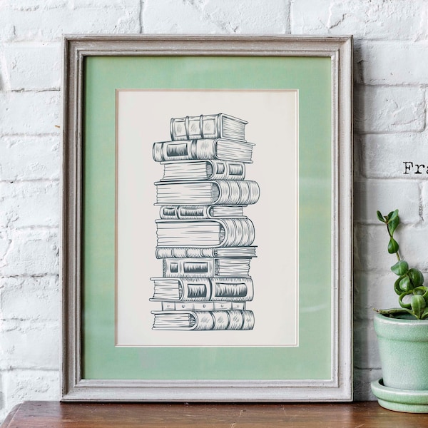 Library Wall Art - Etsy