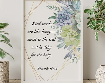 Kind Words Are Like Honey Sweet to the Soul & Healthy for the - Etsy
