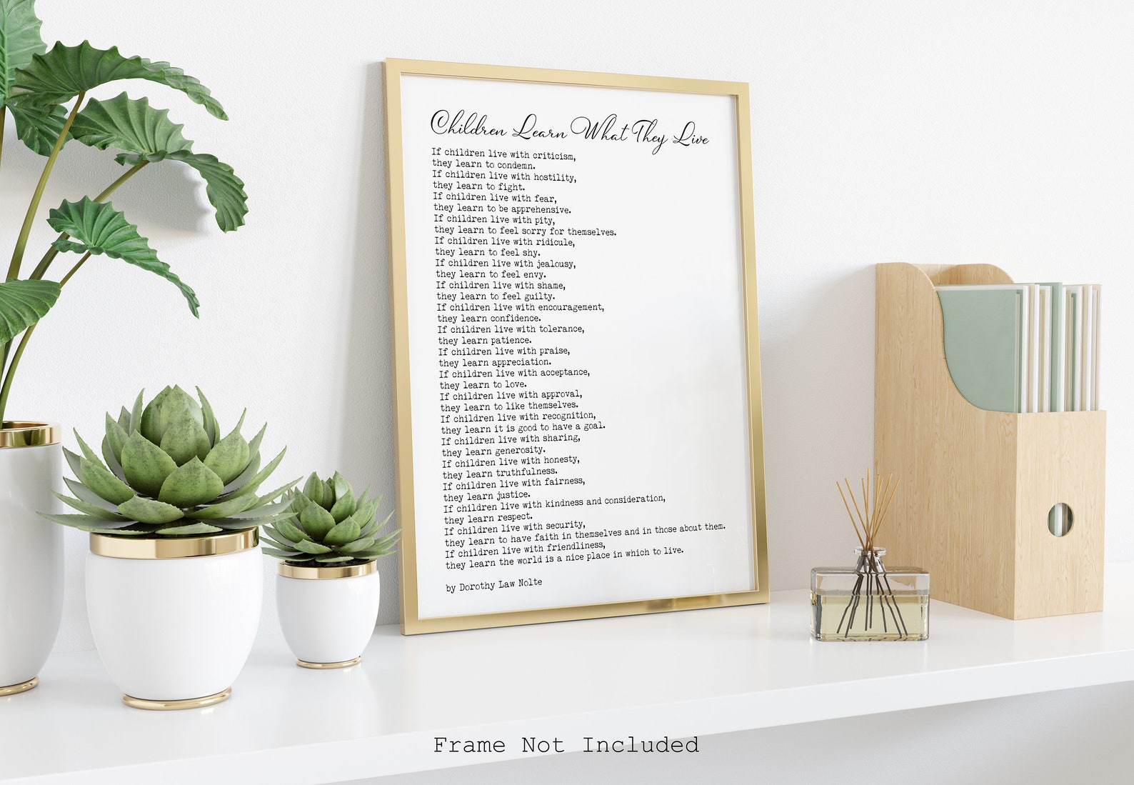 Children Learn What They Live Dorothy Law Nolte Art | Etsy