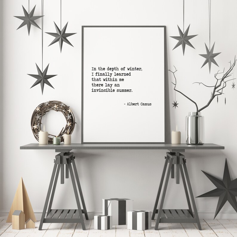 Albert Camus Quote in the Depth of Winter I Finally Learned - Etsy