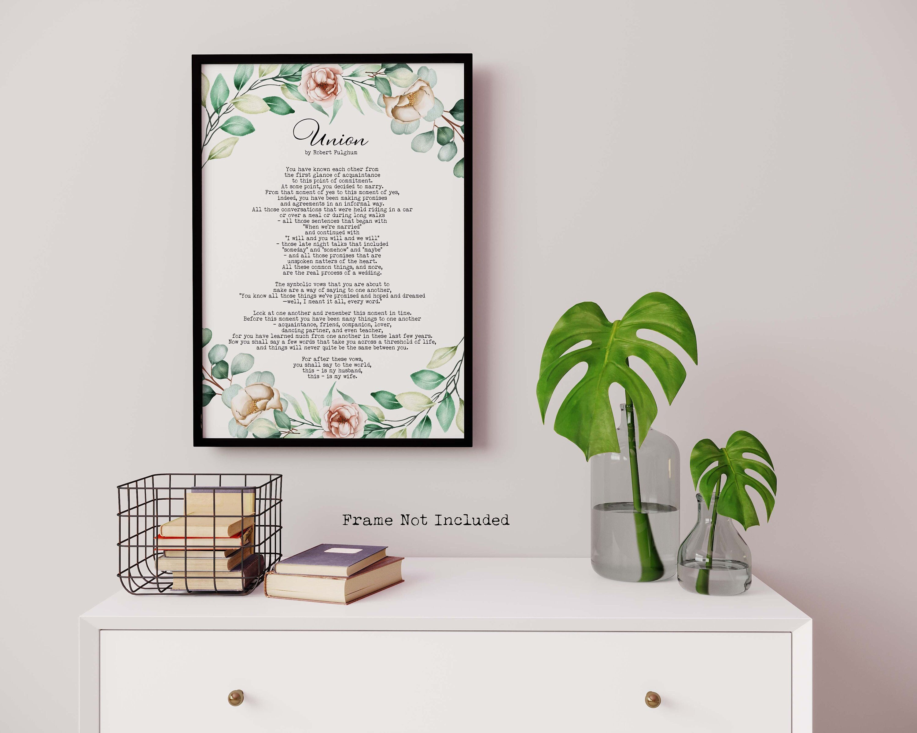Union by Robert Fulghum Wedding Poem Wall Art Full Poem - Etsy
