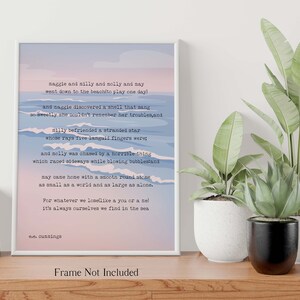 E.E. Cummings Poem Maggie and Milly and Molly and May Art Print Home ...
