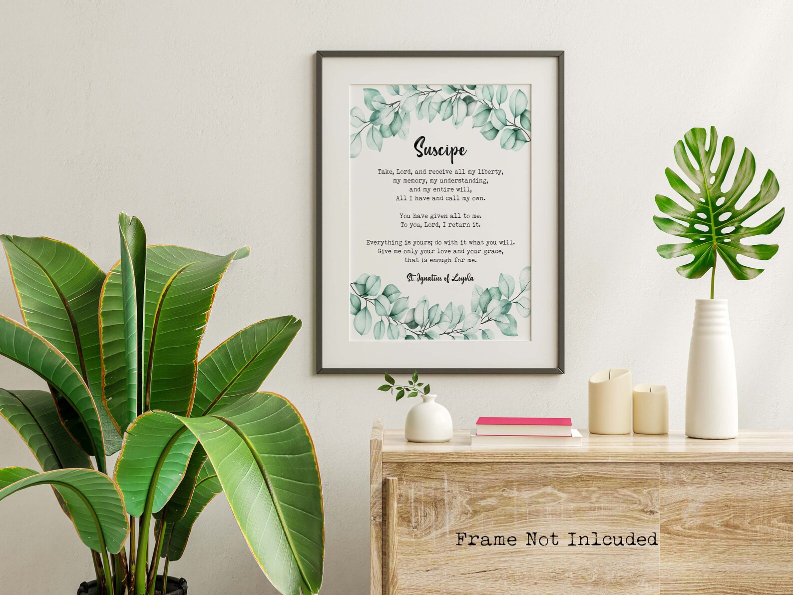 Suscipe Prayer Print St. Ignatius Prayer, Framed & Unframed Options - Etsy