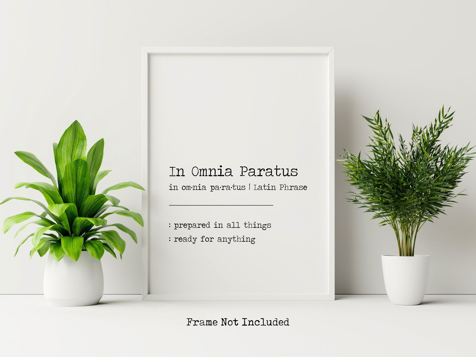 In Omnia Paratus Dictionary Print Definition Print Meaning - Etsy