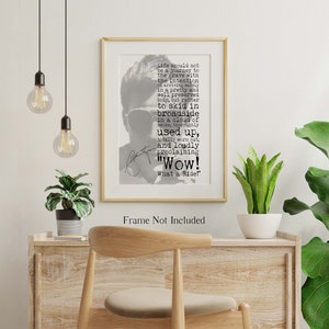 Hunter S Thompson Quote Print: "wow! What a Ride!" Literary Wall Art - Etsy