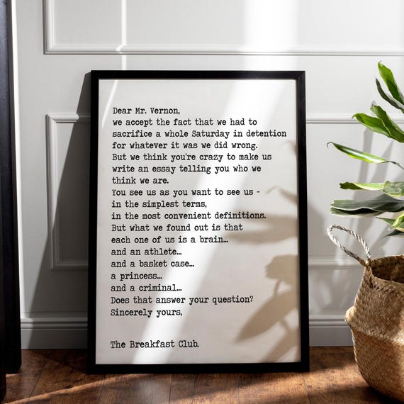 Breakfast Club Stereotype Quotes