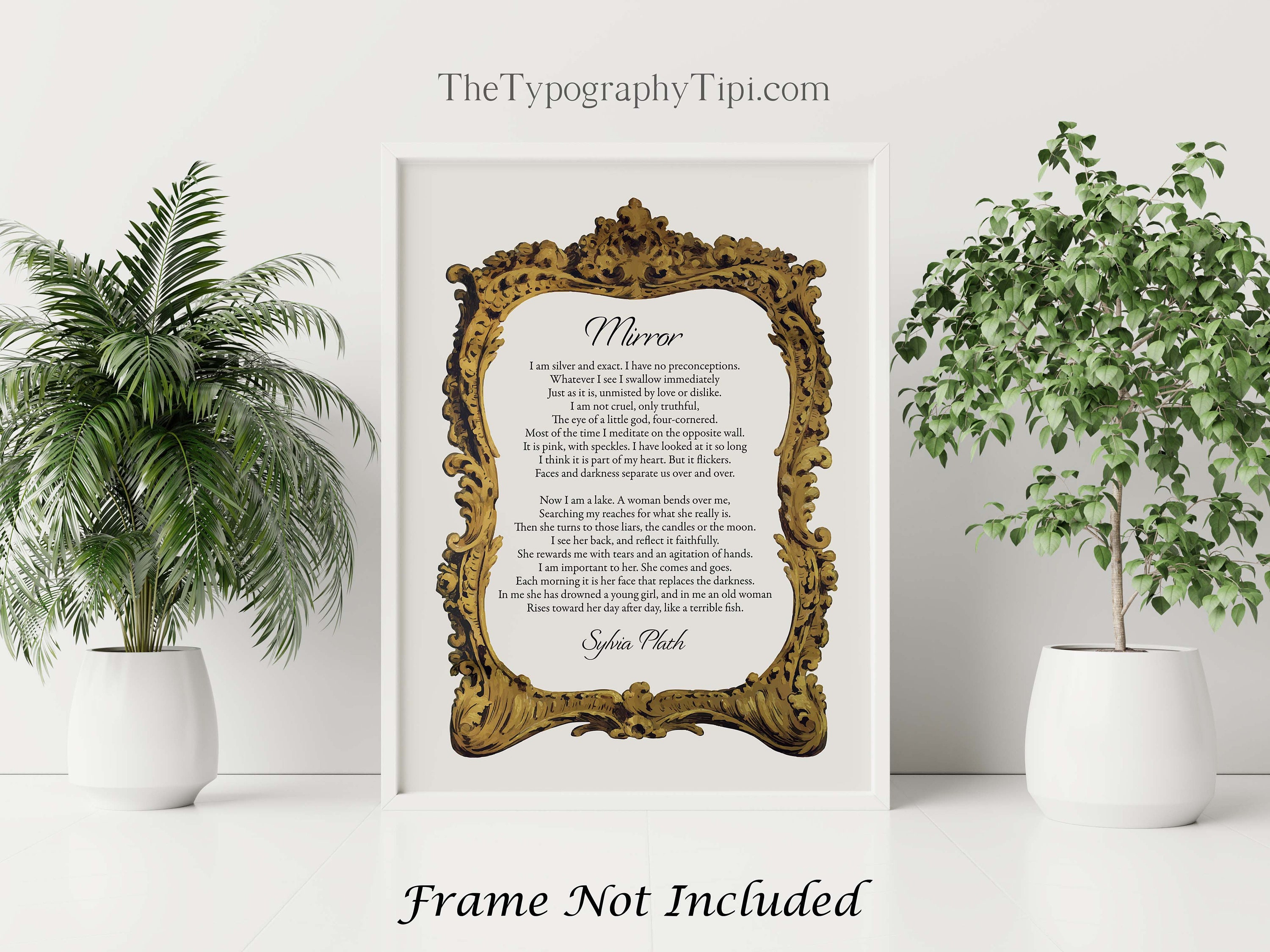 Sylvia Plath Mirror Sylvia Plath Poem Morning Song Print, Library Art,