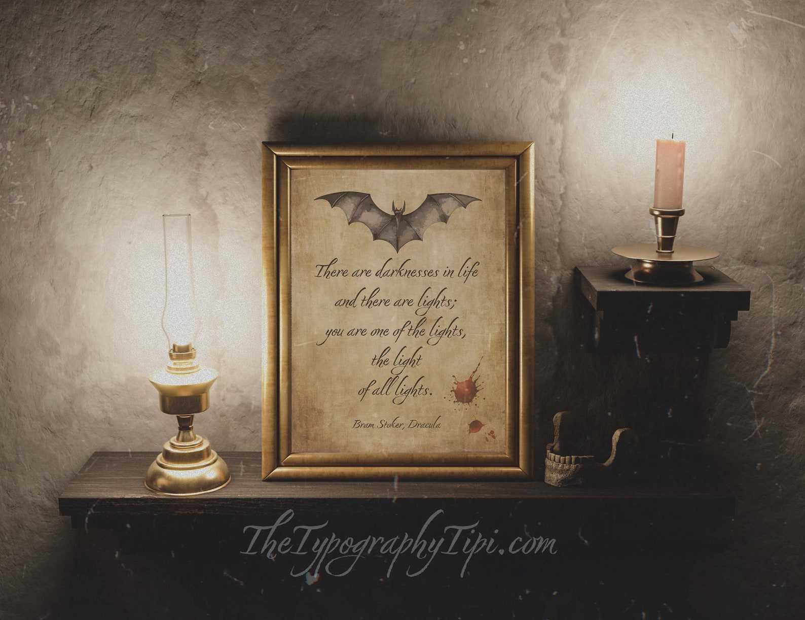 Dracula Quote Print: Bram Stoker Literary Art, Vintage Style - Etsy