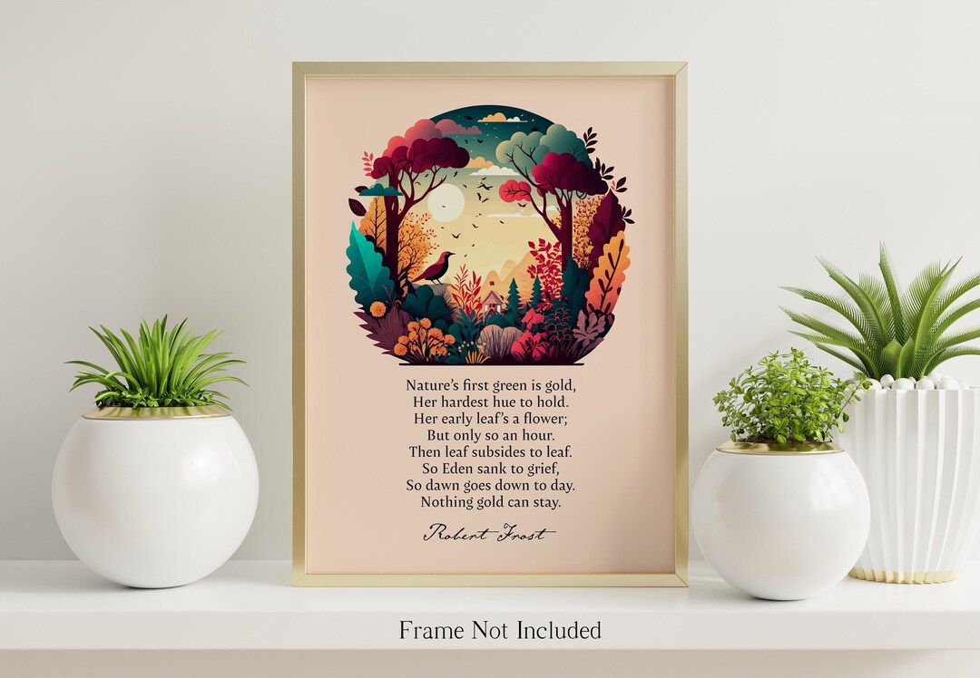 Robert Frost Poem Print: Autumn Landscape Art - Etsy
