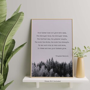 Good Timber Poem by Douglas Malloch Framed & Unframed Options - Etsy
