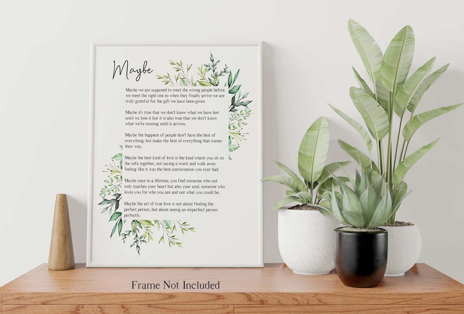 Maybe Love Poem Print Wedding Poem Physical Art Print - Etsy