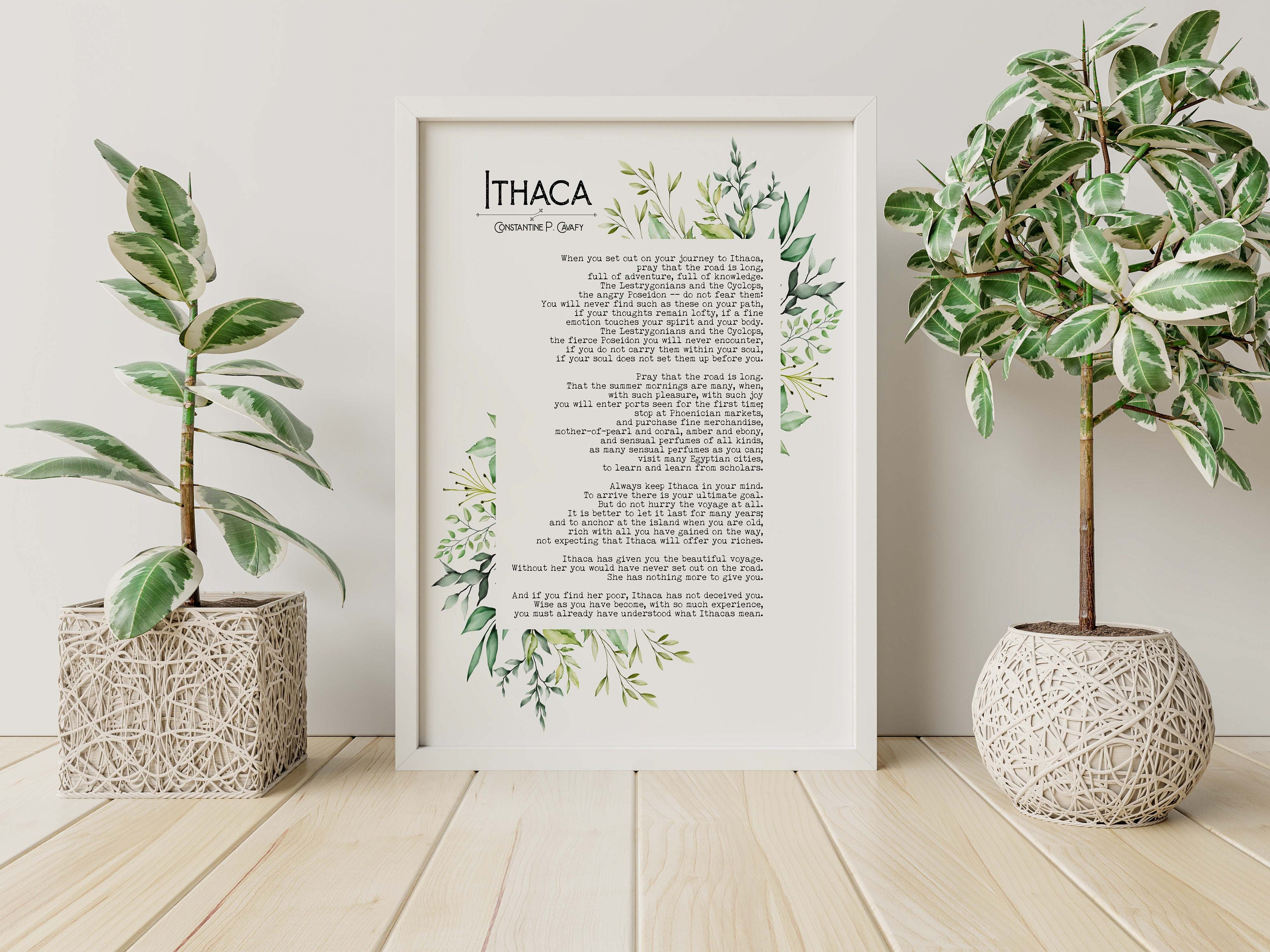 Ithaca Poem by Constantine Cavafy C. P. Cavafy - Etsy UK