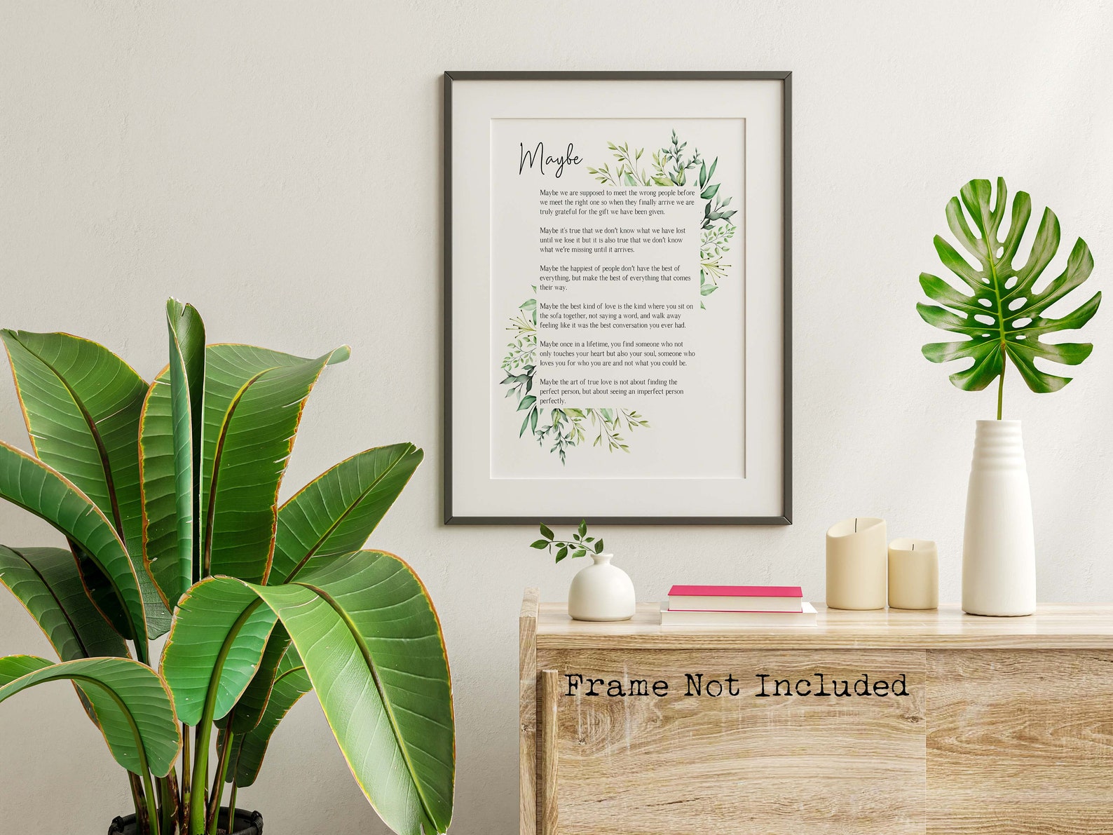 Maybe Love Poem Print Wedding Poem Physical Art Print - Etsy