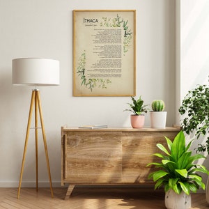 Ithaca Poem Print – C.P. Cavafy Poetry Wall Art, Literary Decor - Etsy