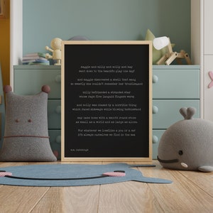 E.E. Cummings Poem Maggie and Milly and Molly and May Art Print Home ...