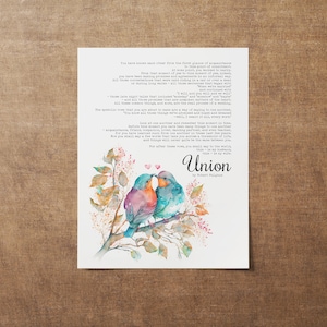 Wedding Poem Wall Art Union by Robert Fulghum Full Poem - Etsy