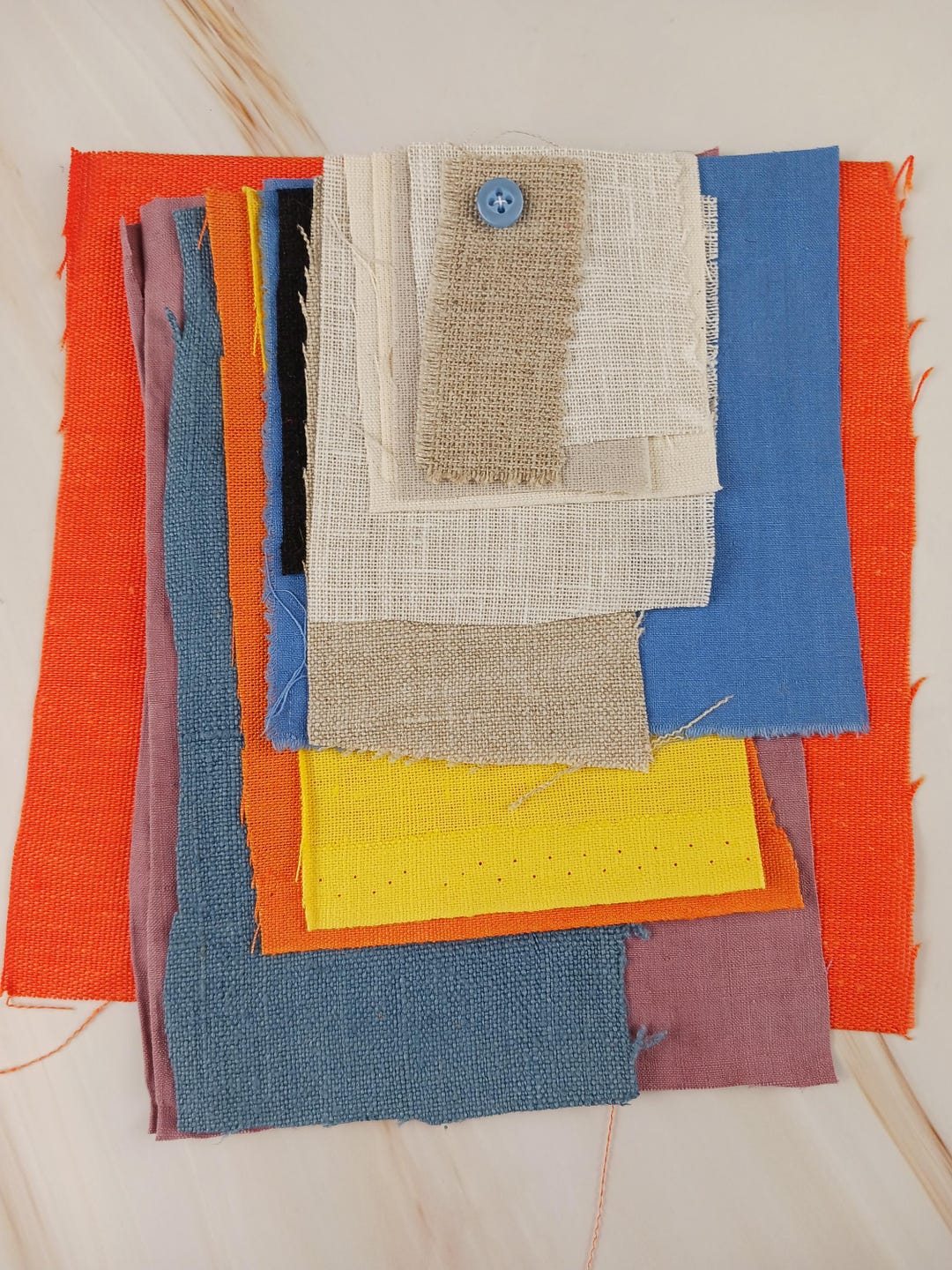Slow Stitch Linen Inspiration Packs, Medium Rainbow and Neutral Vintage ...