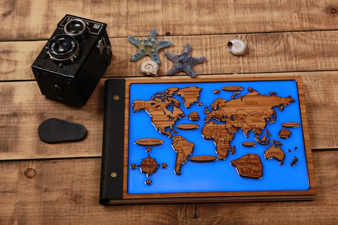 Wedding Photo Album, Travel Photo Album World Map, Album Let the ...