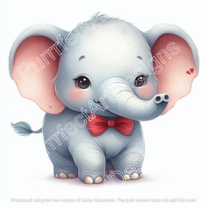 10 Cute Elephant Clip Art, Digital Art Download - Etsy