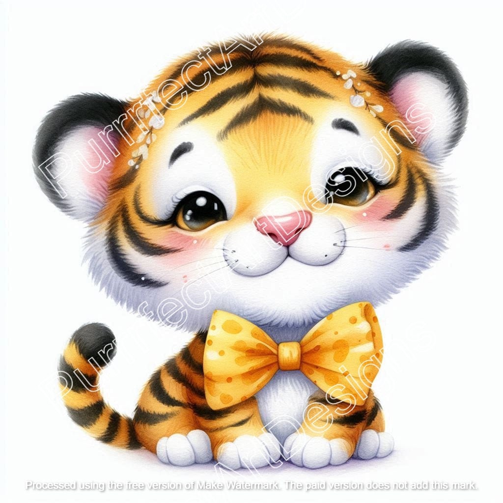 10 Cute Tiger Clip Art, Digital Art Download - Etsy