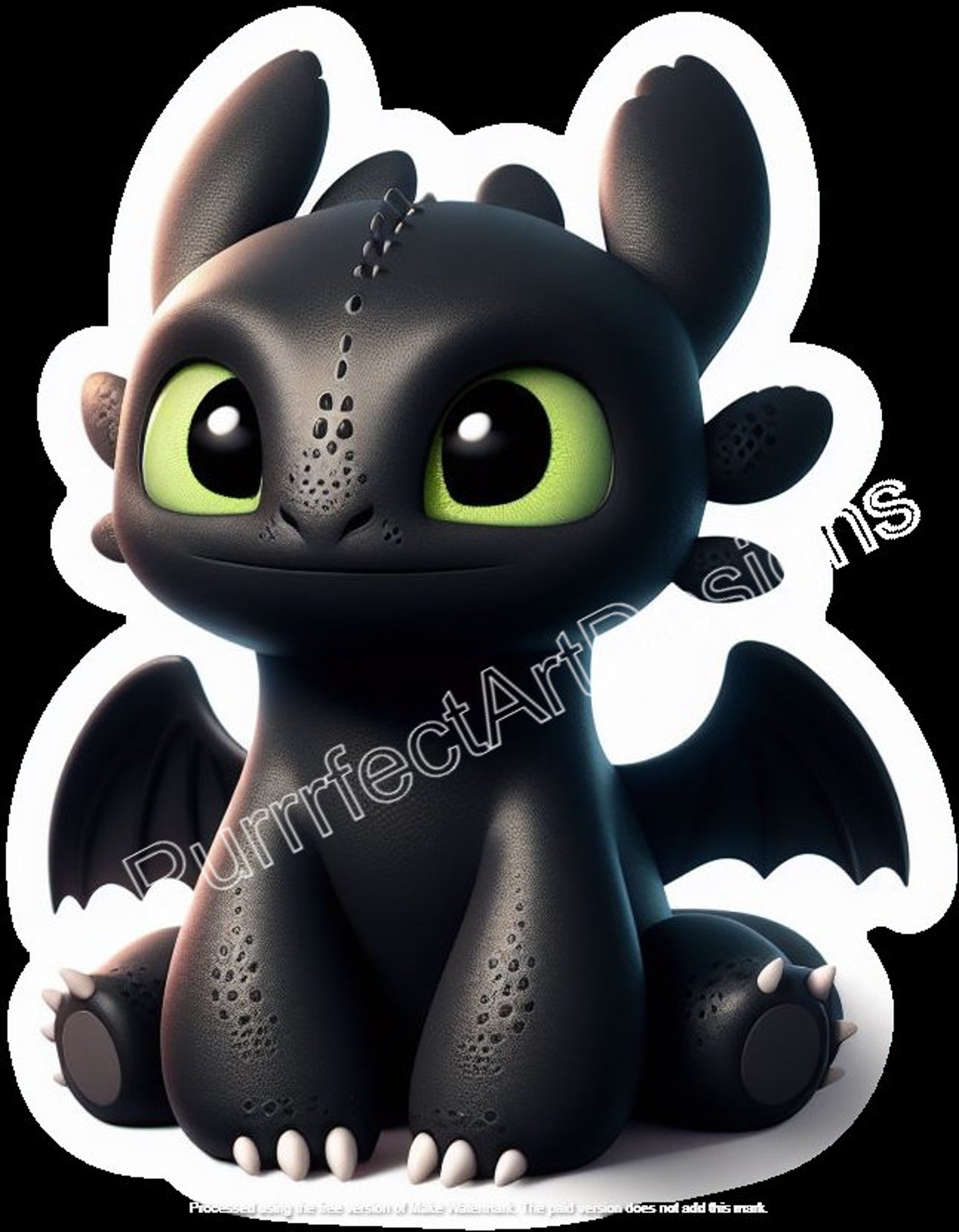5 Cute Toothless Dragon Clip Arts, Digital Art Download - Etsy