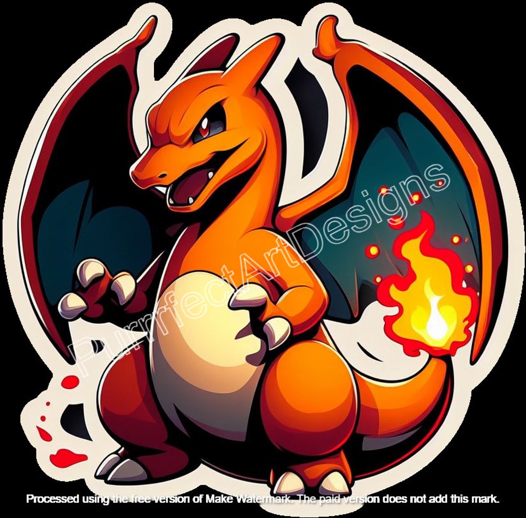 10 Cool Charizard Clip Art, Digital Art Download - Etsy
