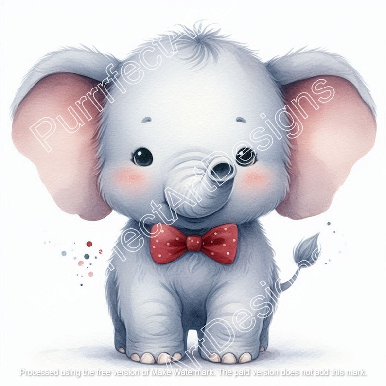10 Cute Elephant Clip Art, Digital Art Download - Etsy